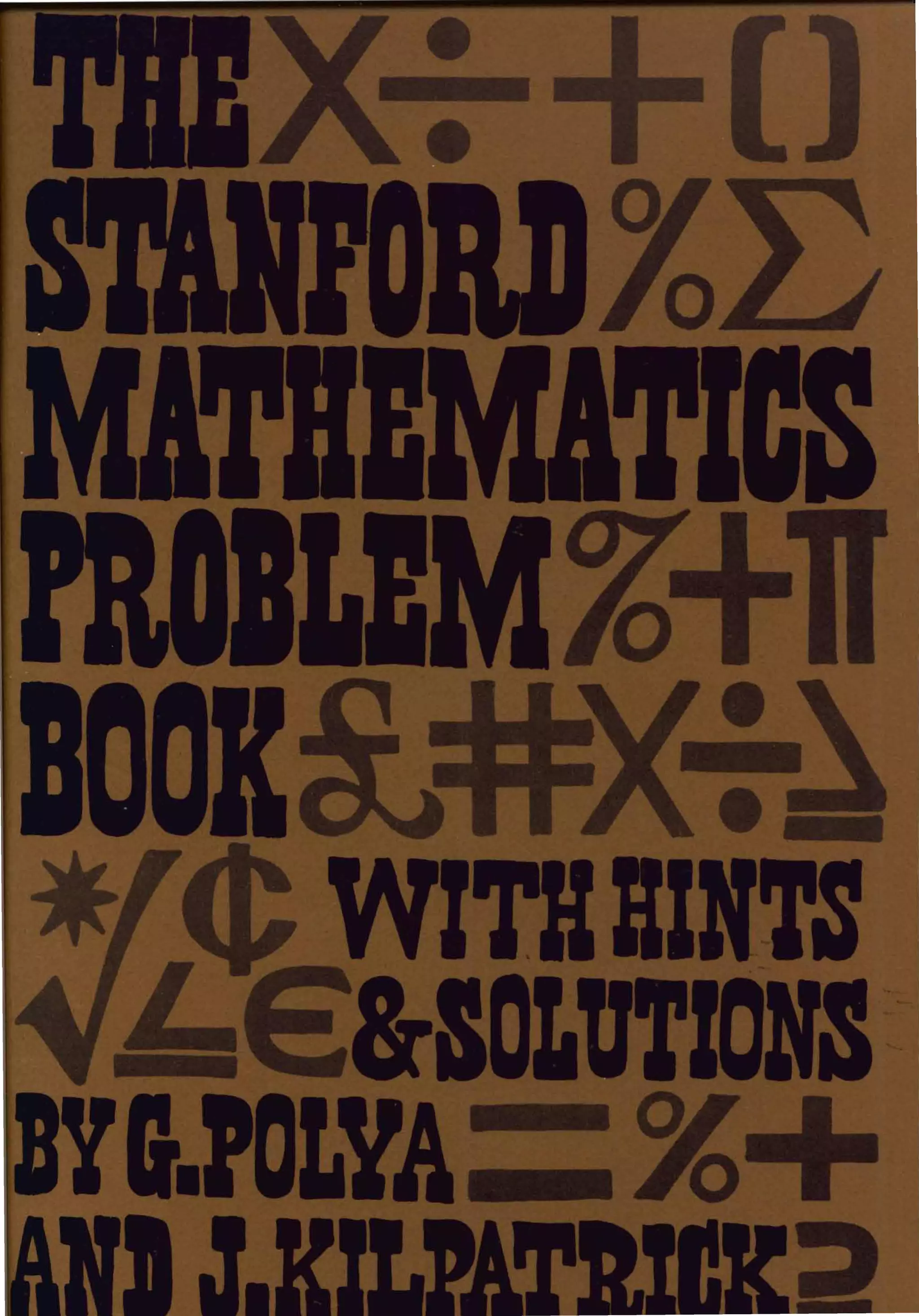 standford mathematics problem book | PDF