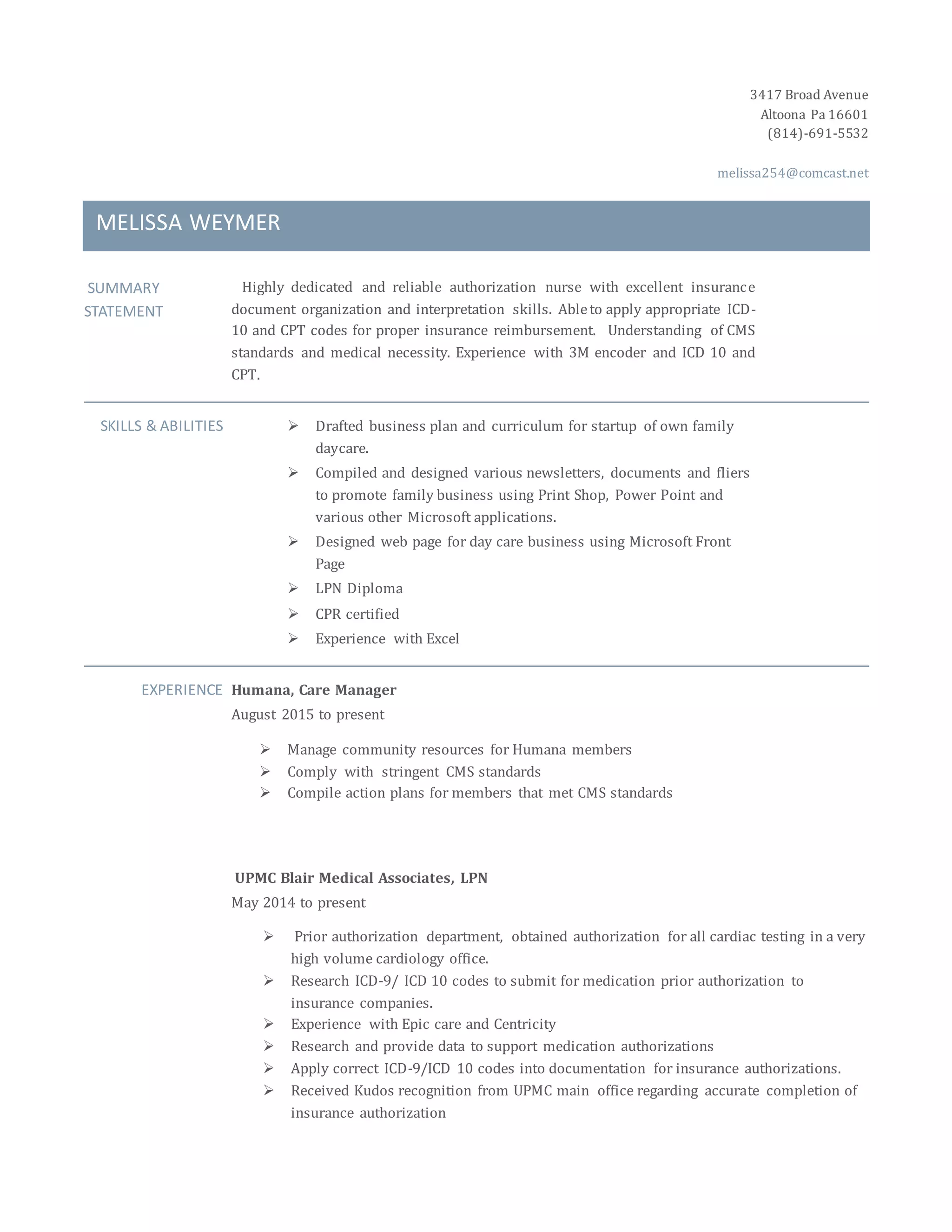 Melissa_resume final | DOCX