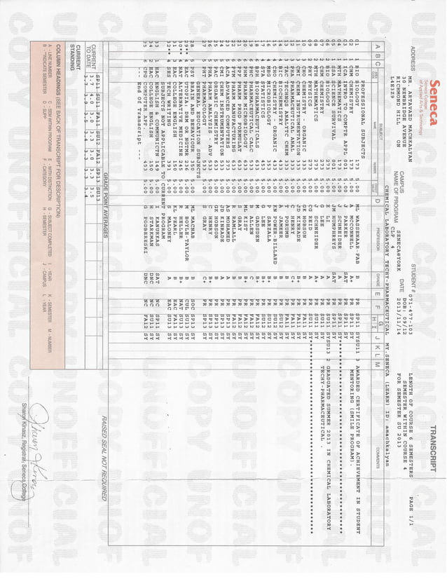 Final Seneca Transcripts | PDF | Free Download