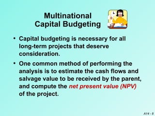 Chapter 14 - Multinational Capital Budgeting | PPT