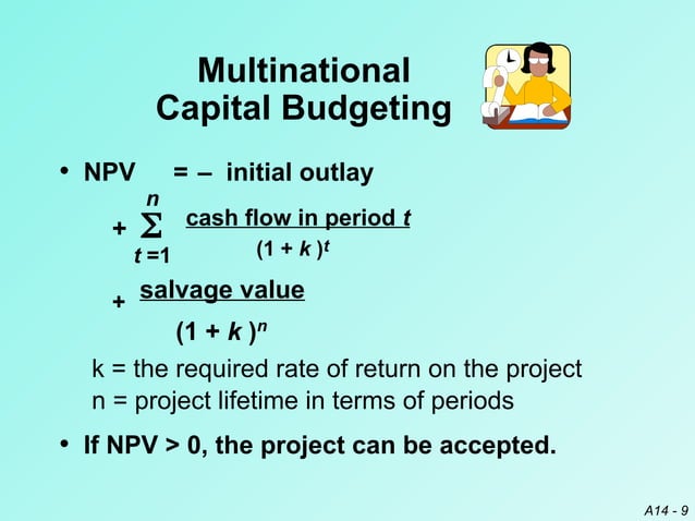 Chapter 14 - Multinational Capital Budgeting | PPT