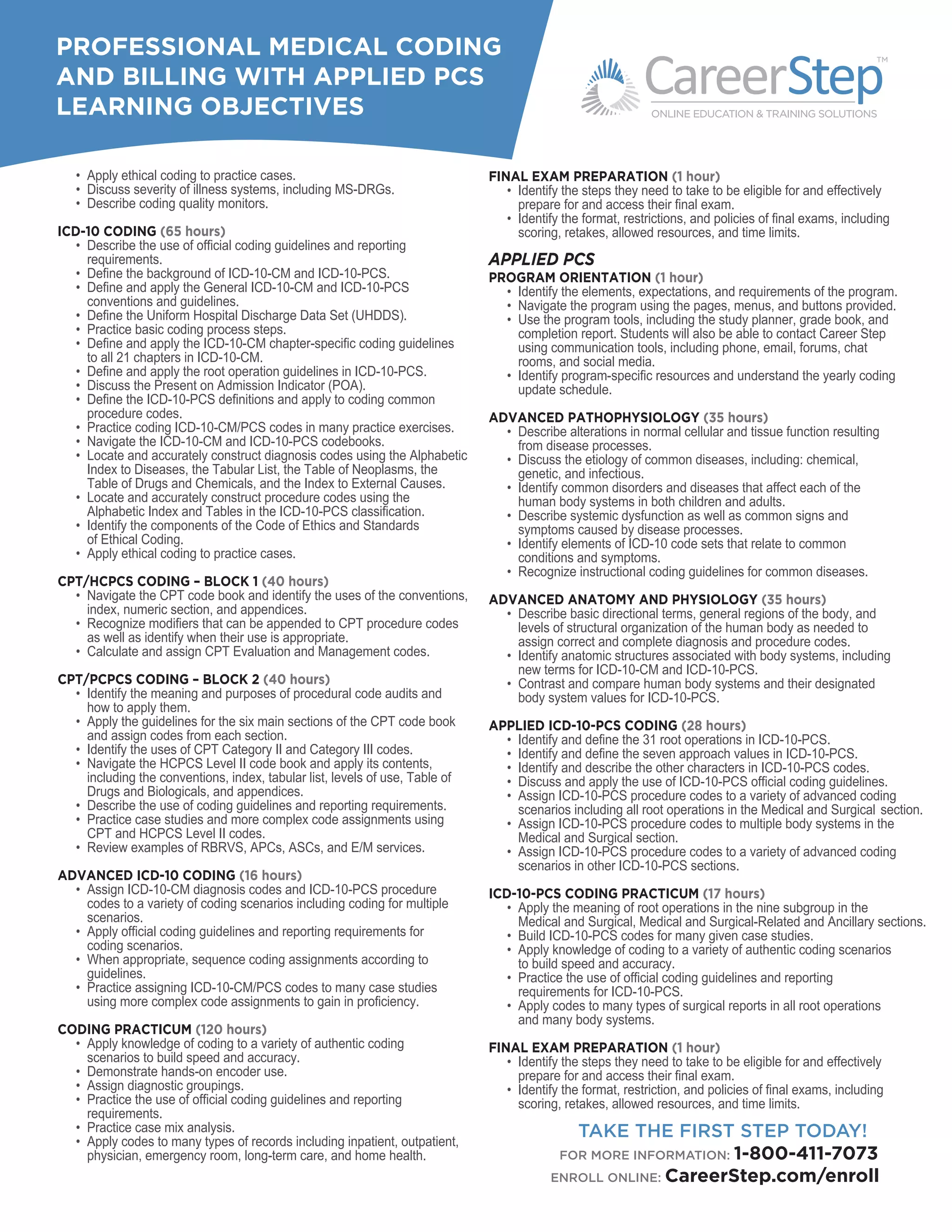 CareerStep Objectives | PDF | Medical Health