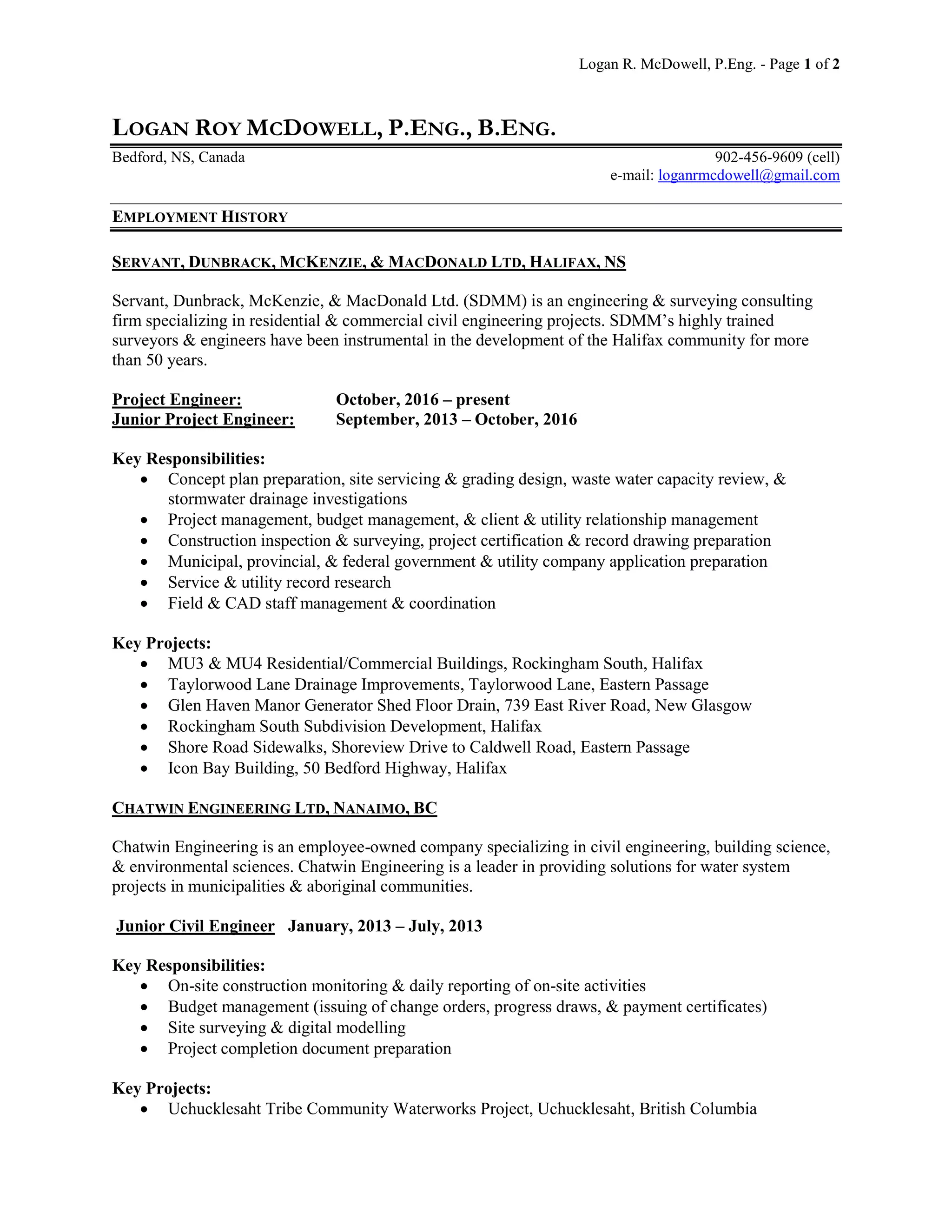 Logan McDowell Resume | PDF