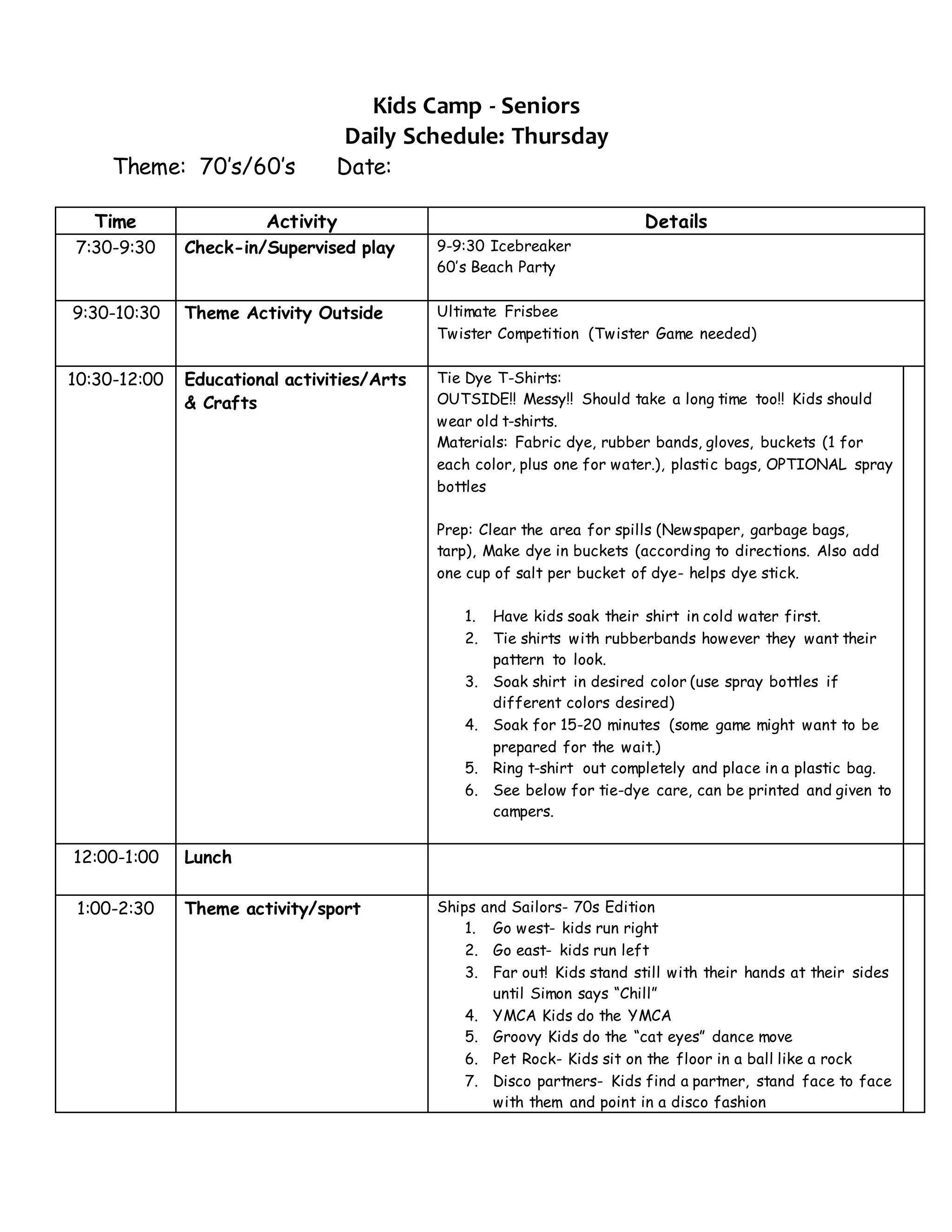 FitRec Week 3 Lesson Plan | DOCX