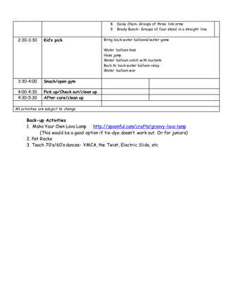 FitRec Week 3 Lesson Plan | DOCX