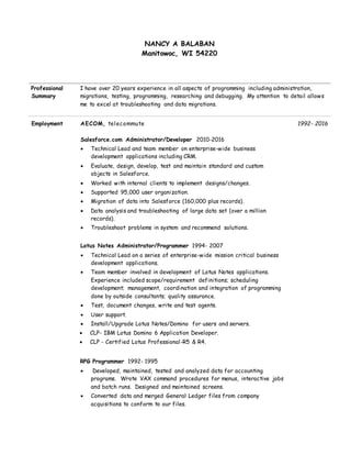 NancyB | DOCX | Computer Software and Applications | Computing