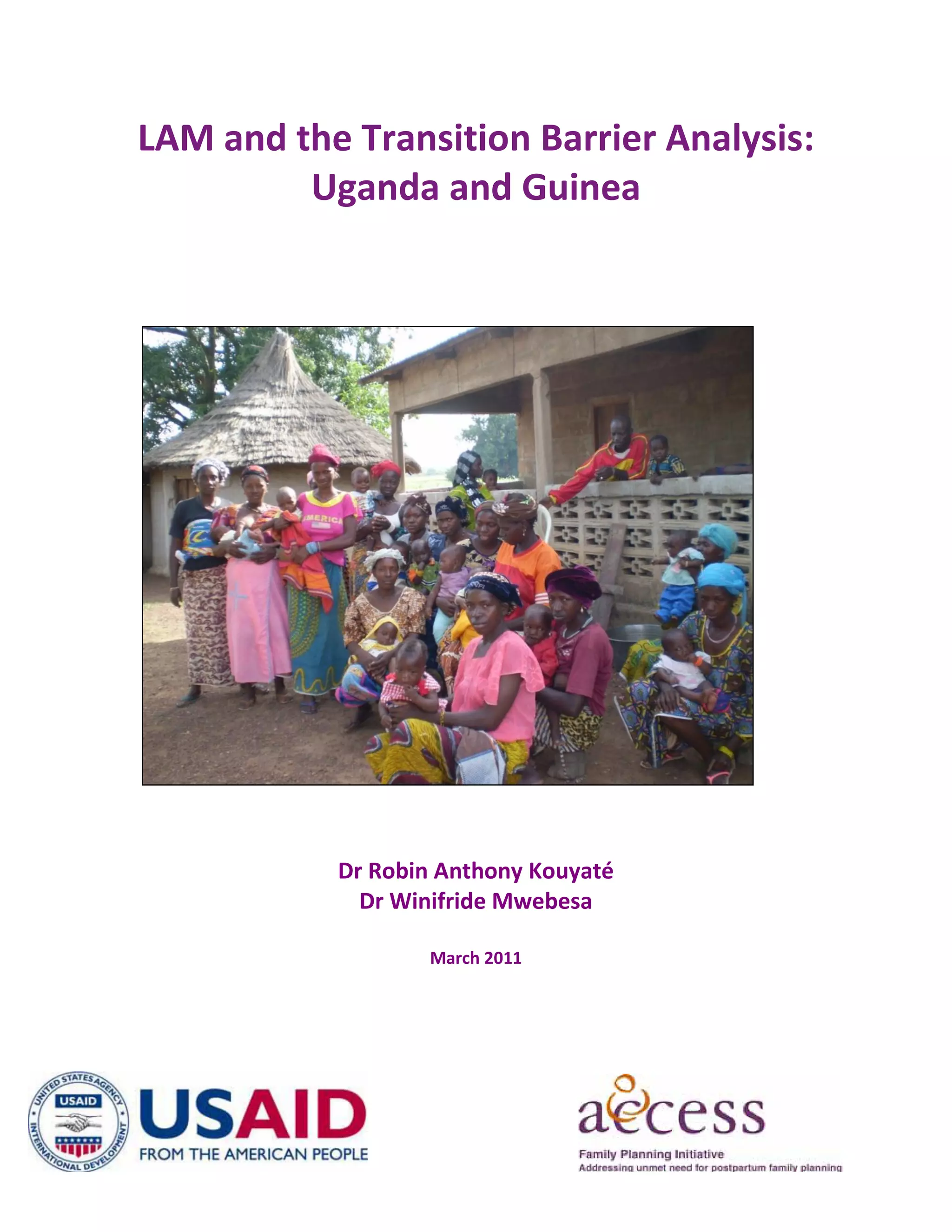 Anthony Kouyate and Mwebessa (2011) LAM and teh Transition Barrier ...