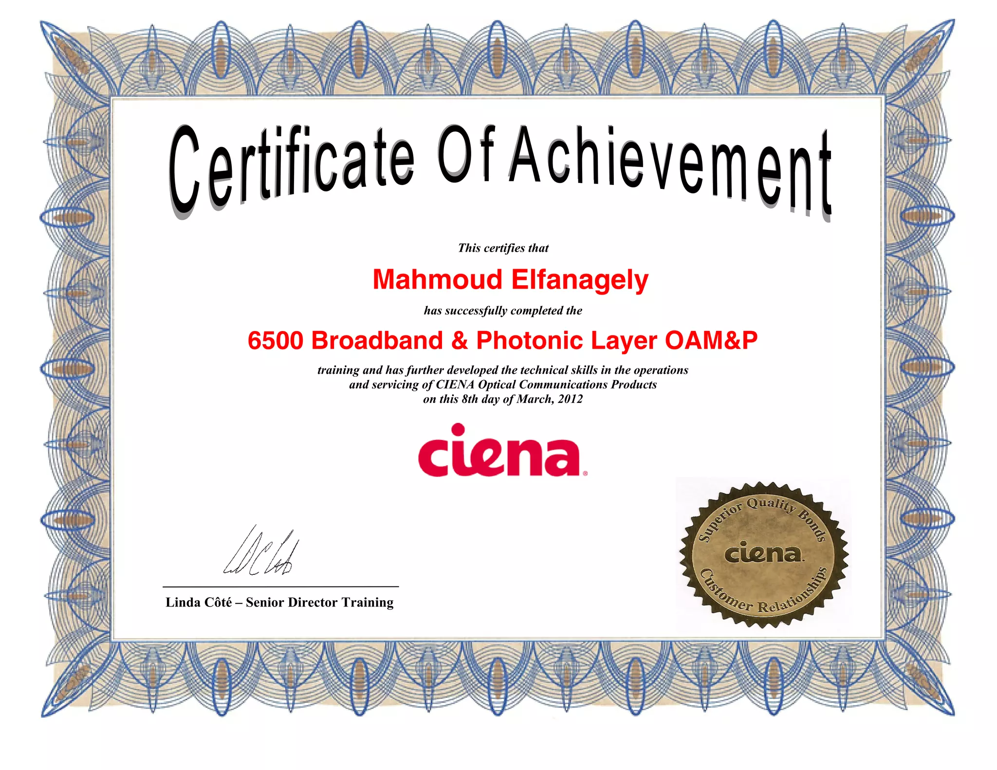 CIENA 6500 BROADBAND | PDF