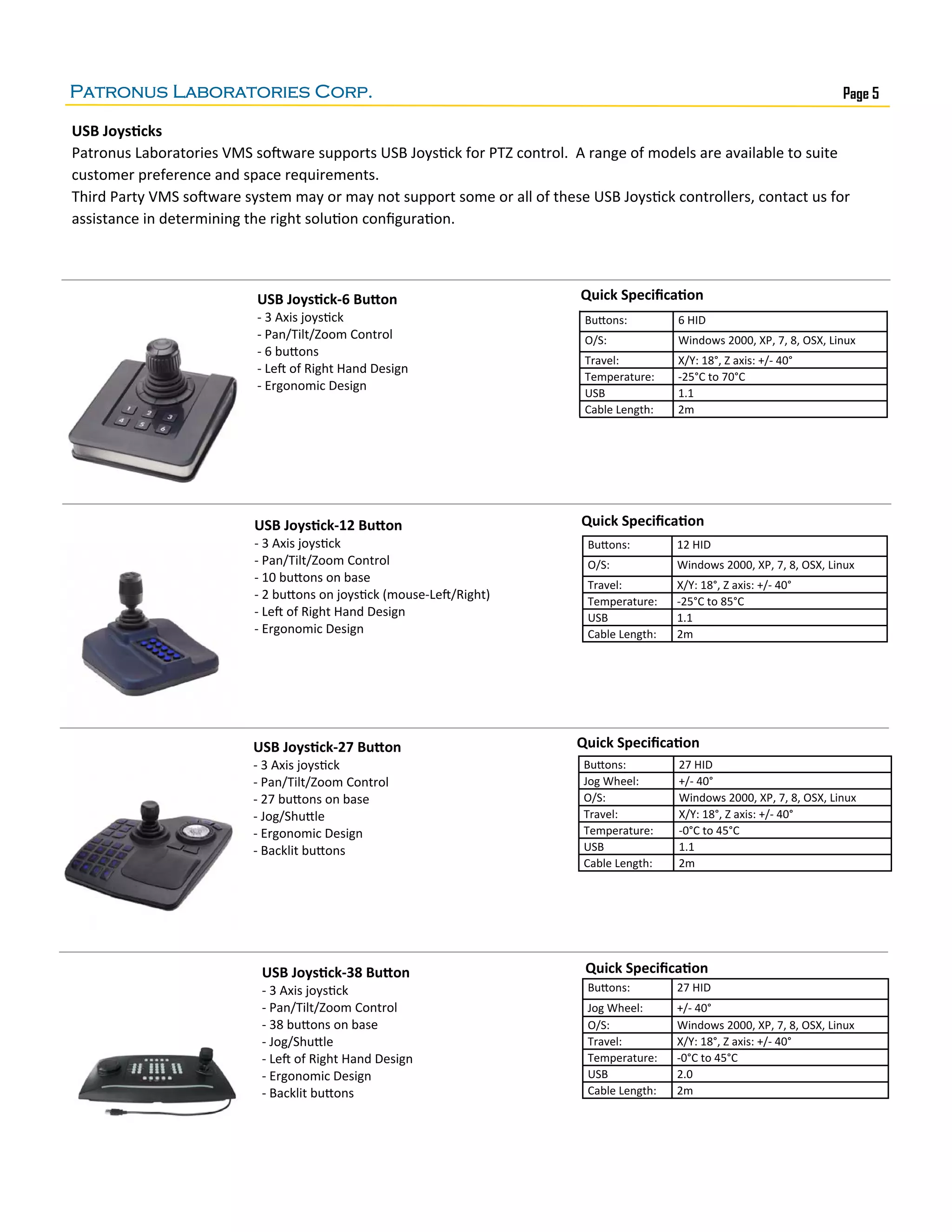 Patronus Labs Quick Reference Catalog Mar 2016 | PDF