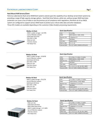 Patronus Labs Quick Reference Catalog Mar 2016 | PDF