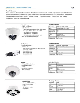 Patronus Labs Quick Reference Catalog Mar 2016 | PDF