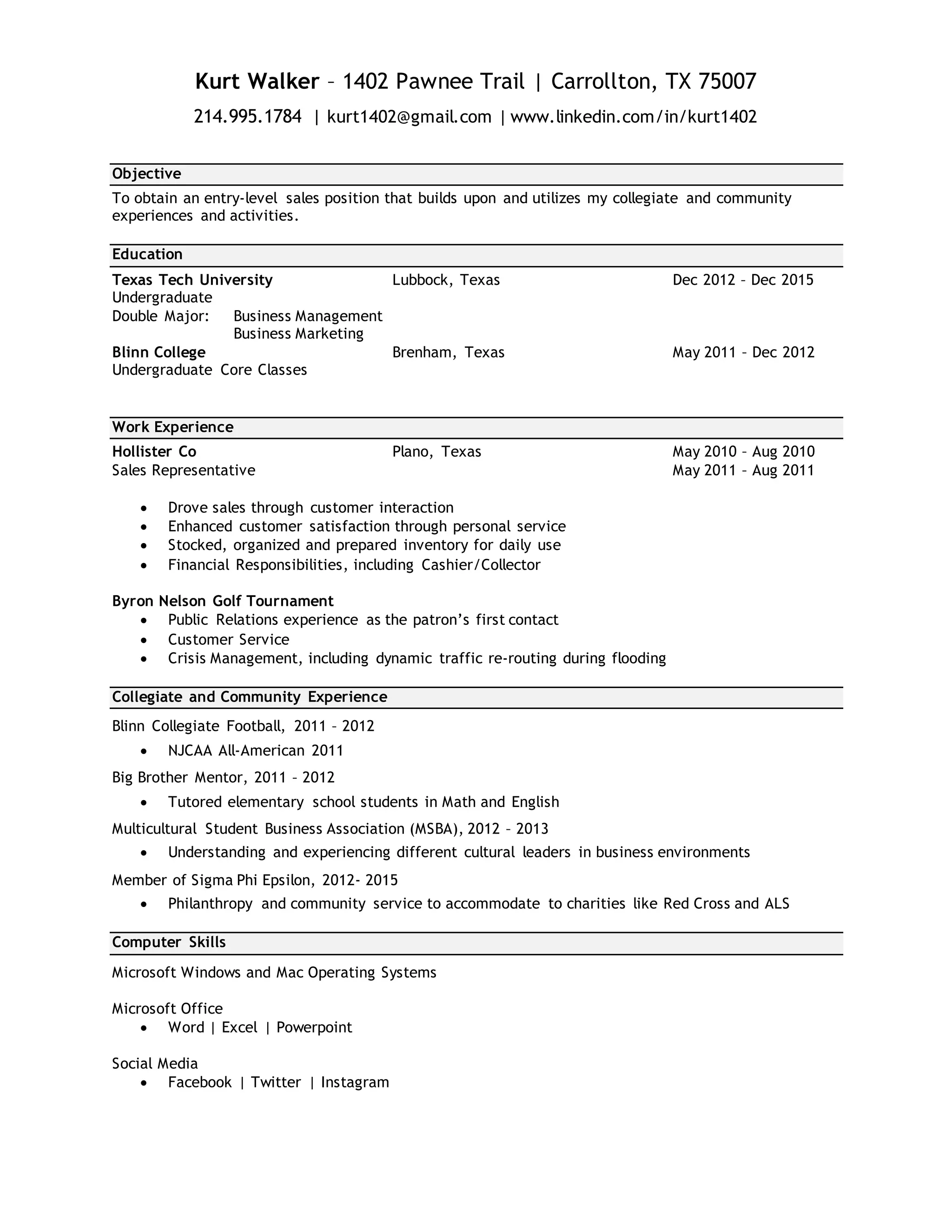 Kurt Walker Resume 0010516 | DOCX