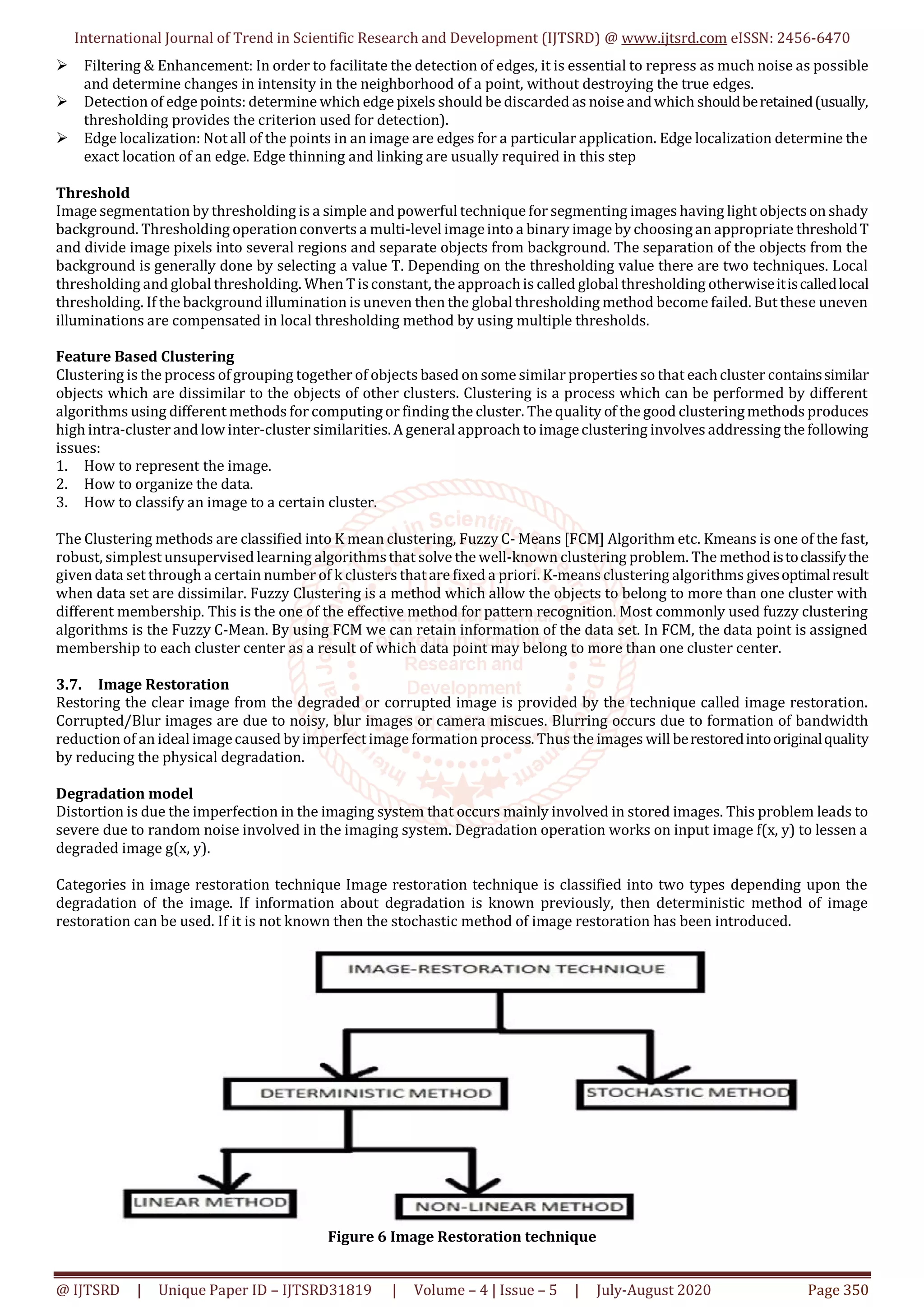 A Review on Overview of Image Processing Techniques | PDF