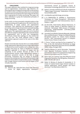 A Review on Overview of Image Processing Techniques | PDF