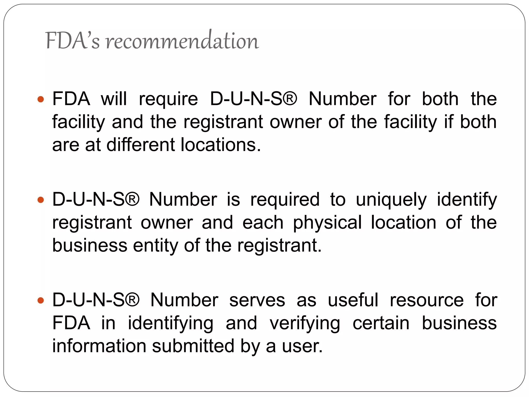 D-U-N-S & FEI Number | PPTX