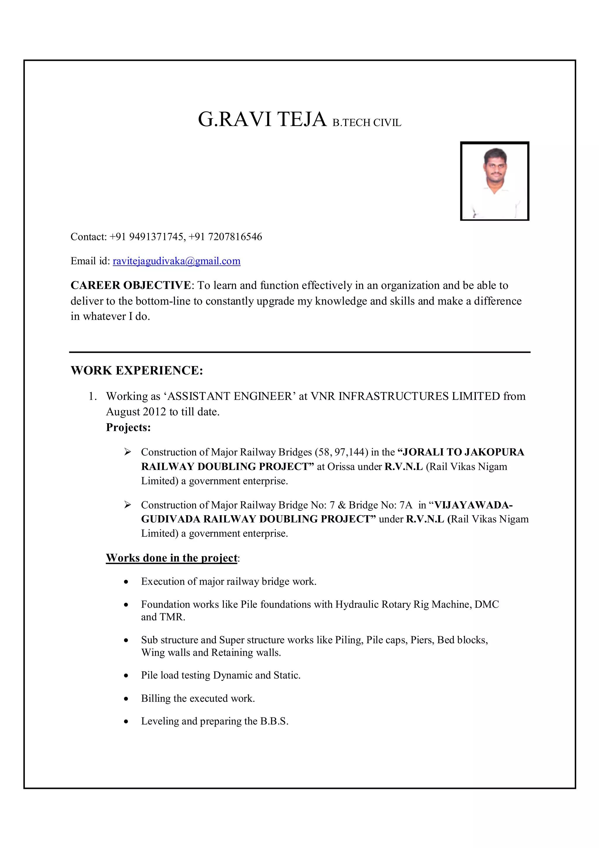teja final resume | PDF