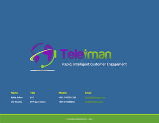 Teleiman Corporate Profile | PPT