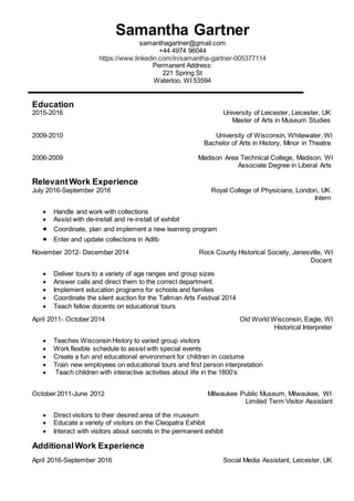 General Resume | DOCX