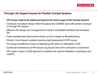 Supporting Flexible Combat Systems | PPT