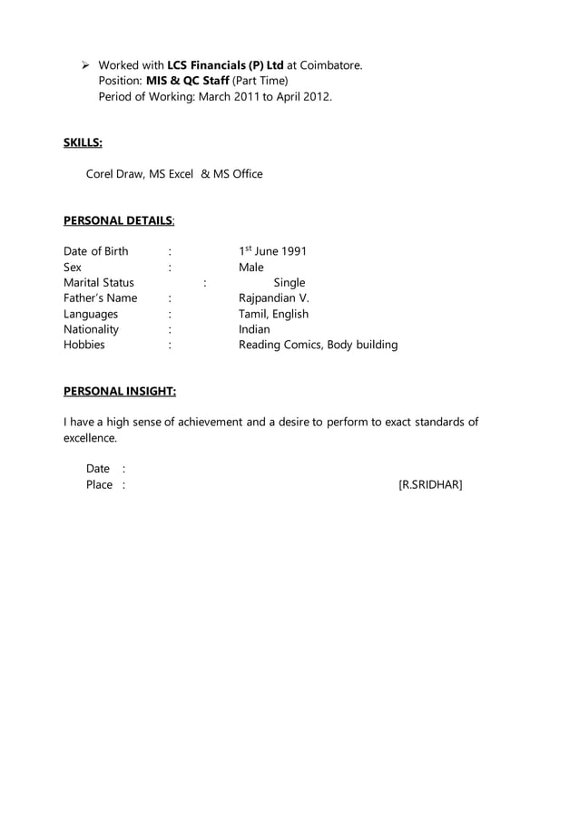 Sri_Resume | PDF