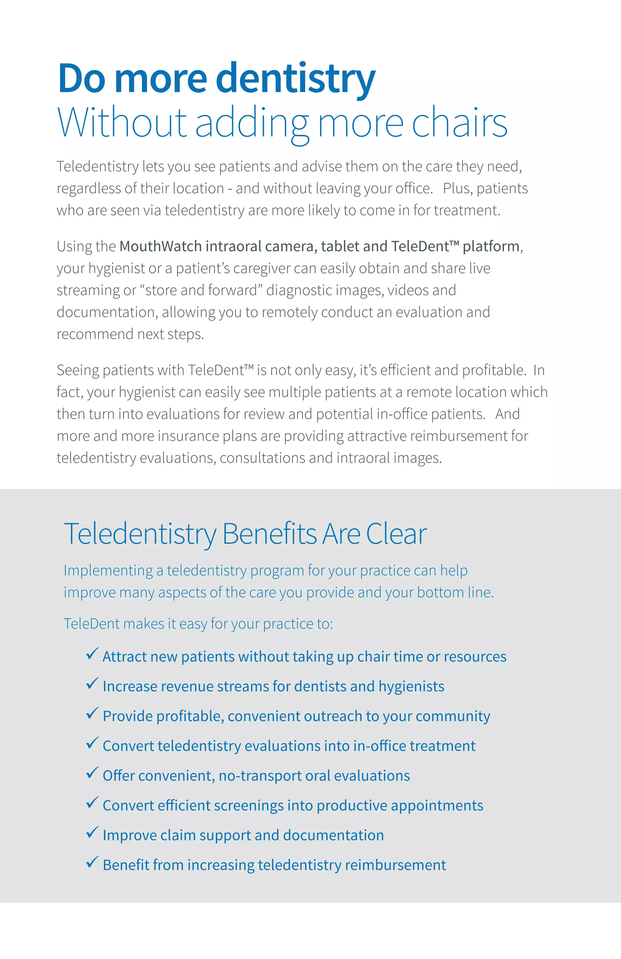 TeleDent Brochure | PDF