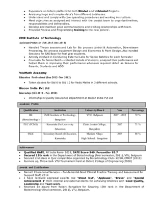 SOWMYA SAS Resume | PDF
