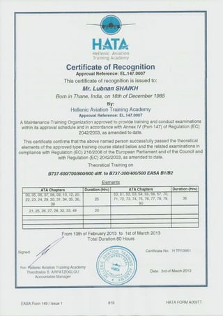 EASA Part-66 B1 B2 Boeing 737CLASSIC | PDF