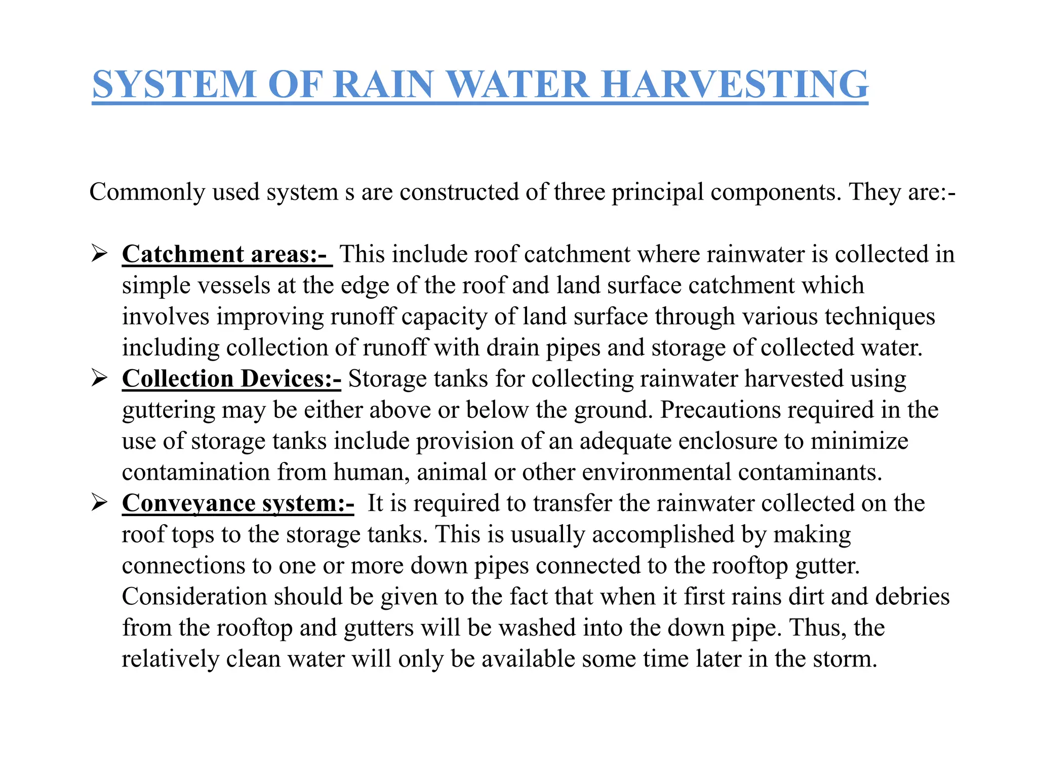 PROJECT ON RAIN WATER HARVESTING | PPTX