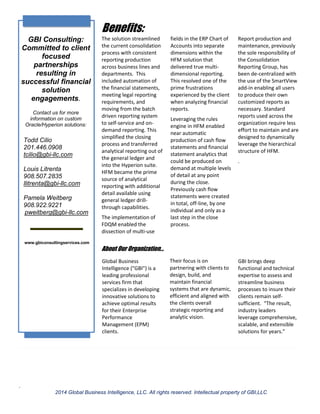 GBI Case Study Global Leader 2014 | PDF