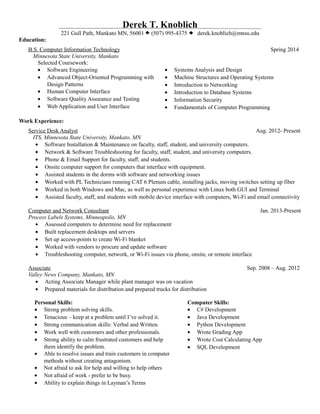 DK Resume desk and dev | PDF