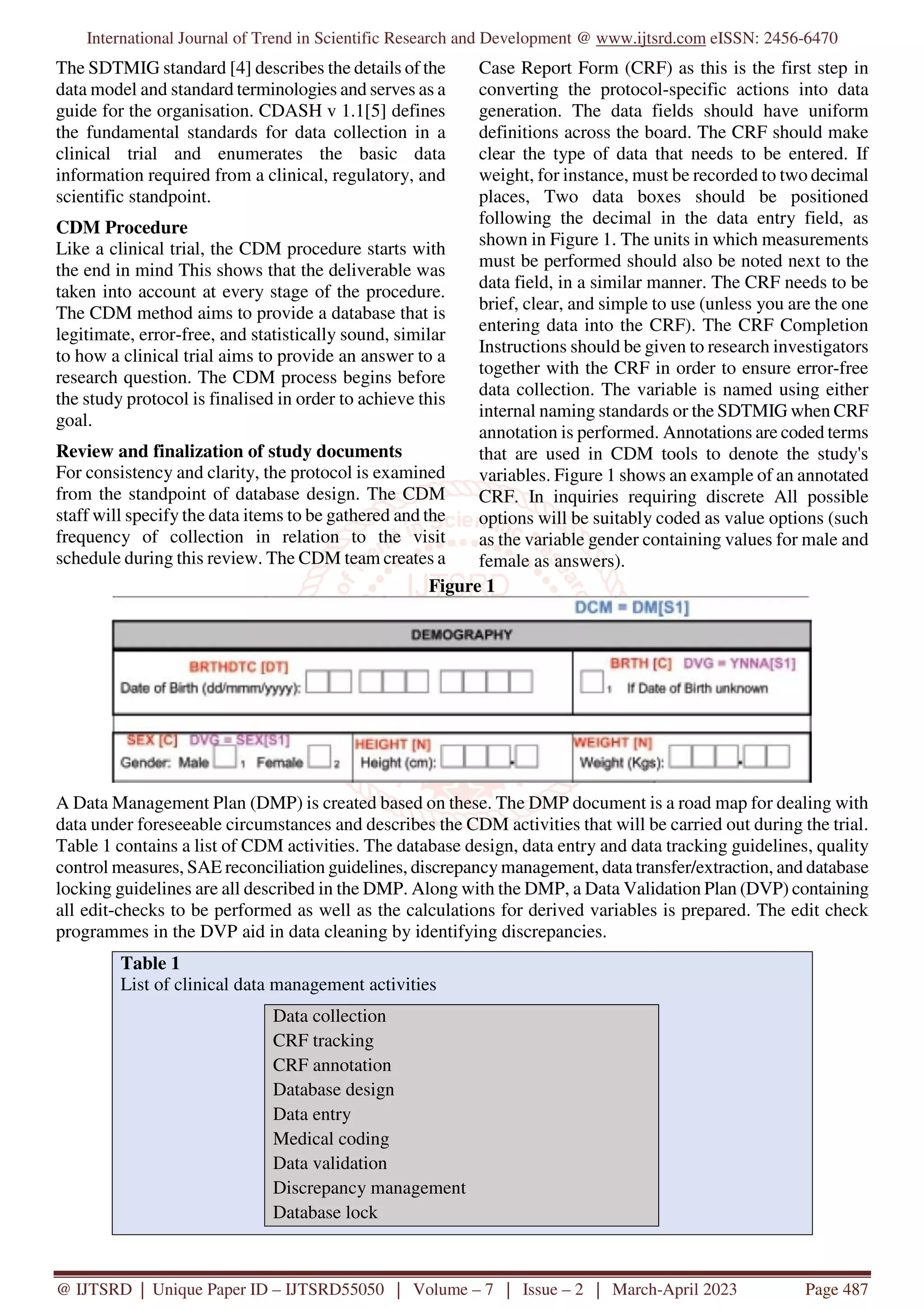 Data Management in Clinical Research | PDF