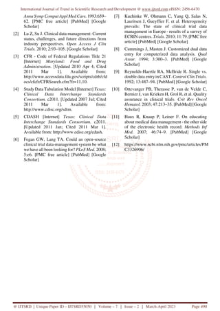 Data Management in Clinical Research | PDF