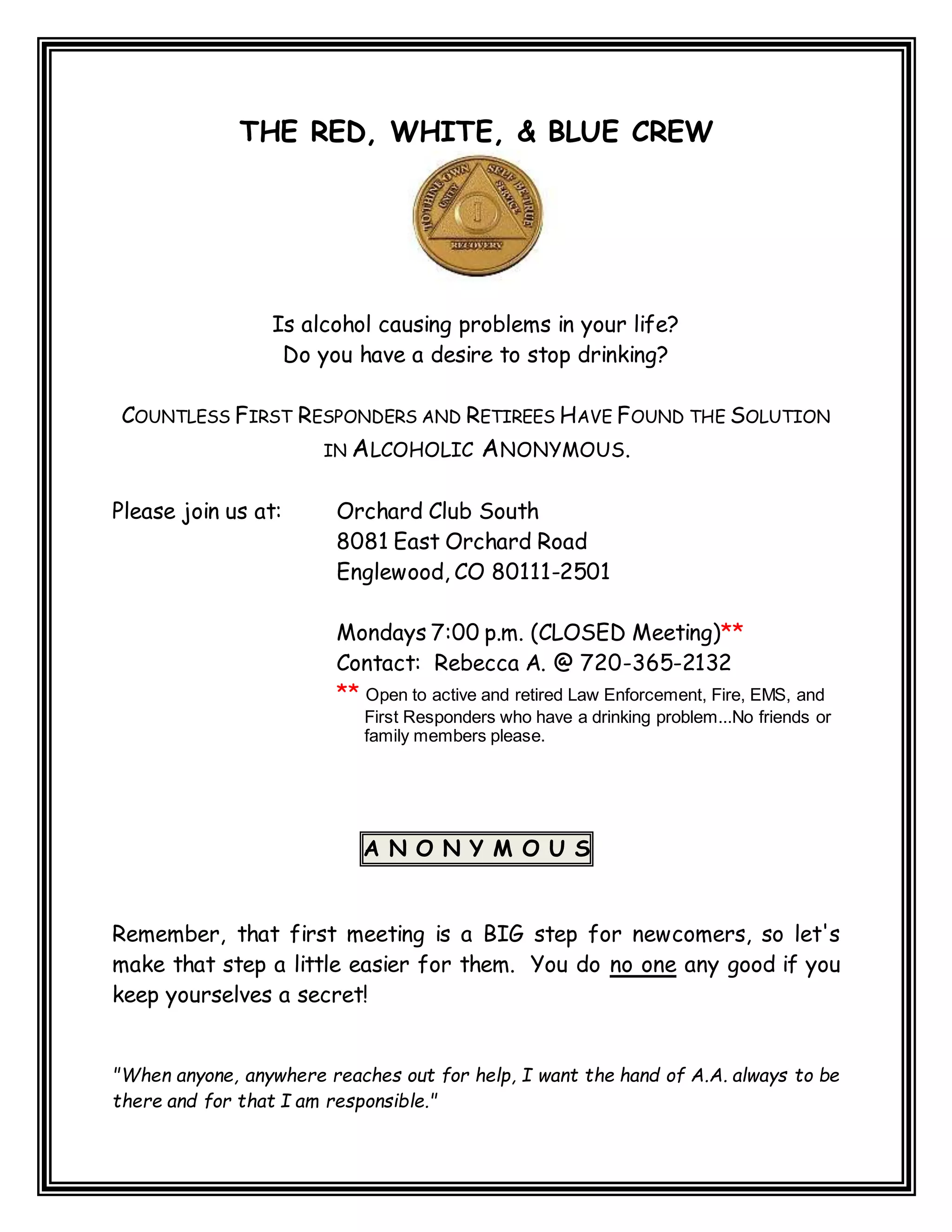 Red,White and Blue Crew Flyer | DOCX