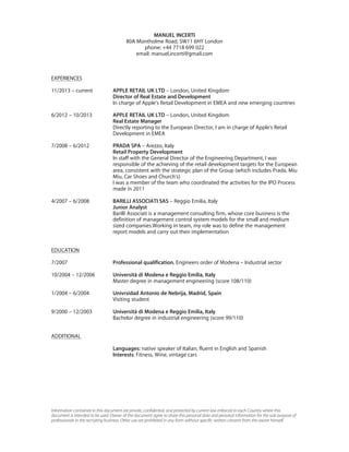 Curriculum Vitae | PDF