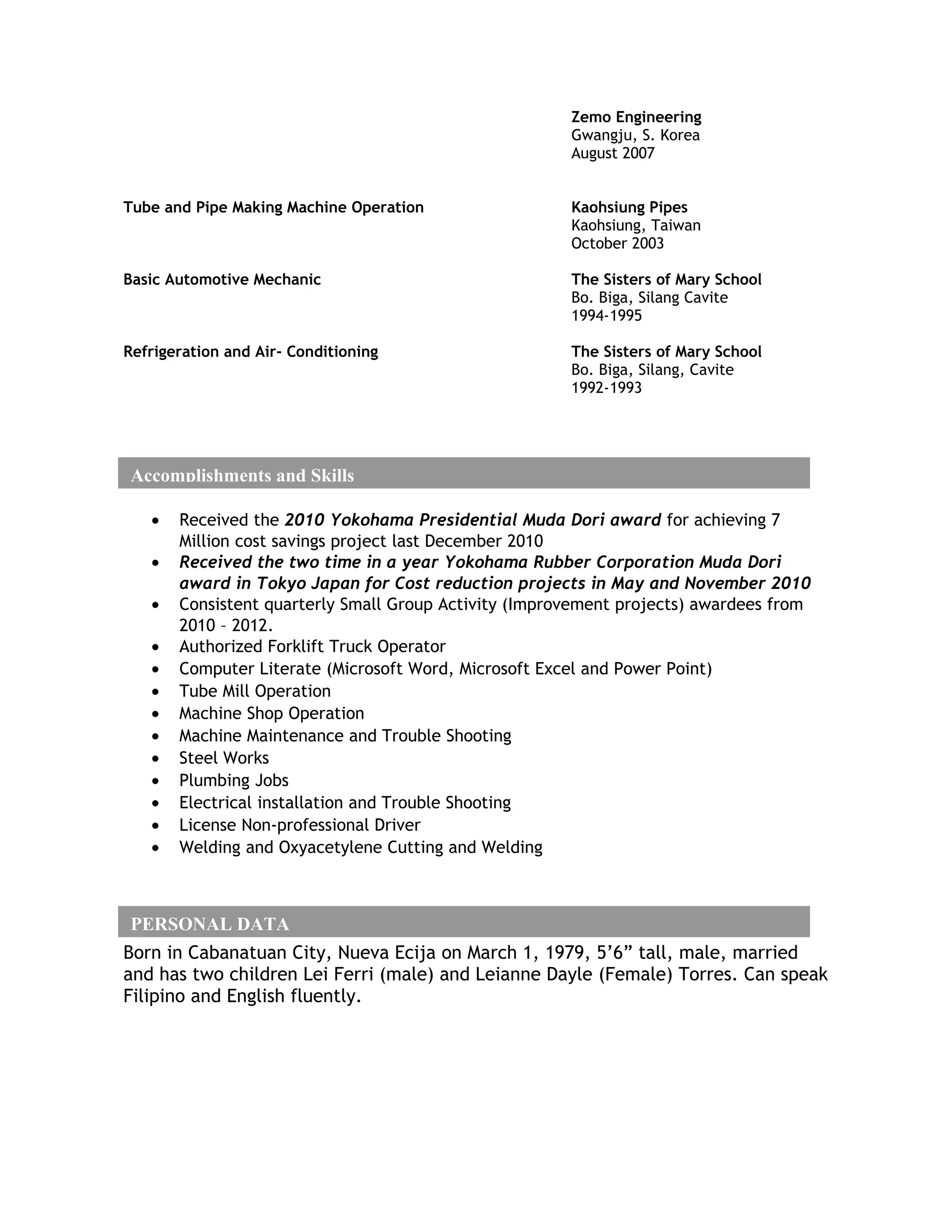 Federico Torres II Resume | DOC