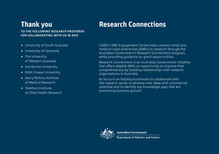 2015 SME Engagement Centre brochure | PDF