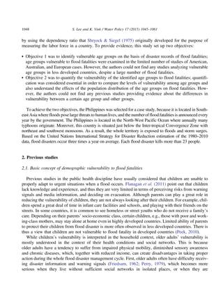Assessing the vulnerability of different age groups regarding flood fatalities | PDF
