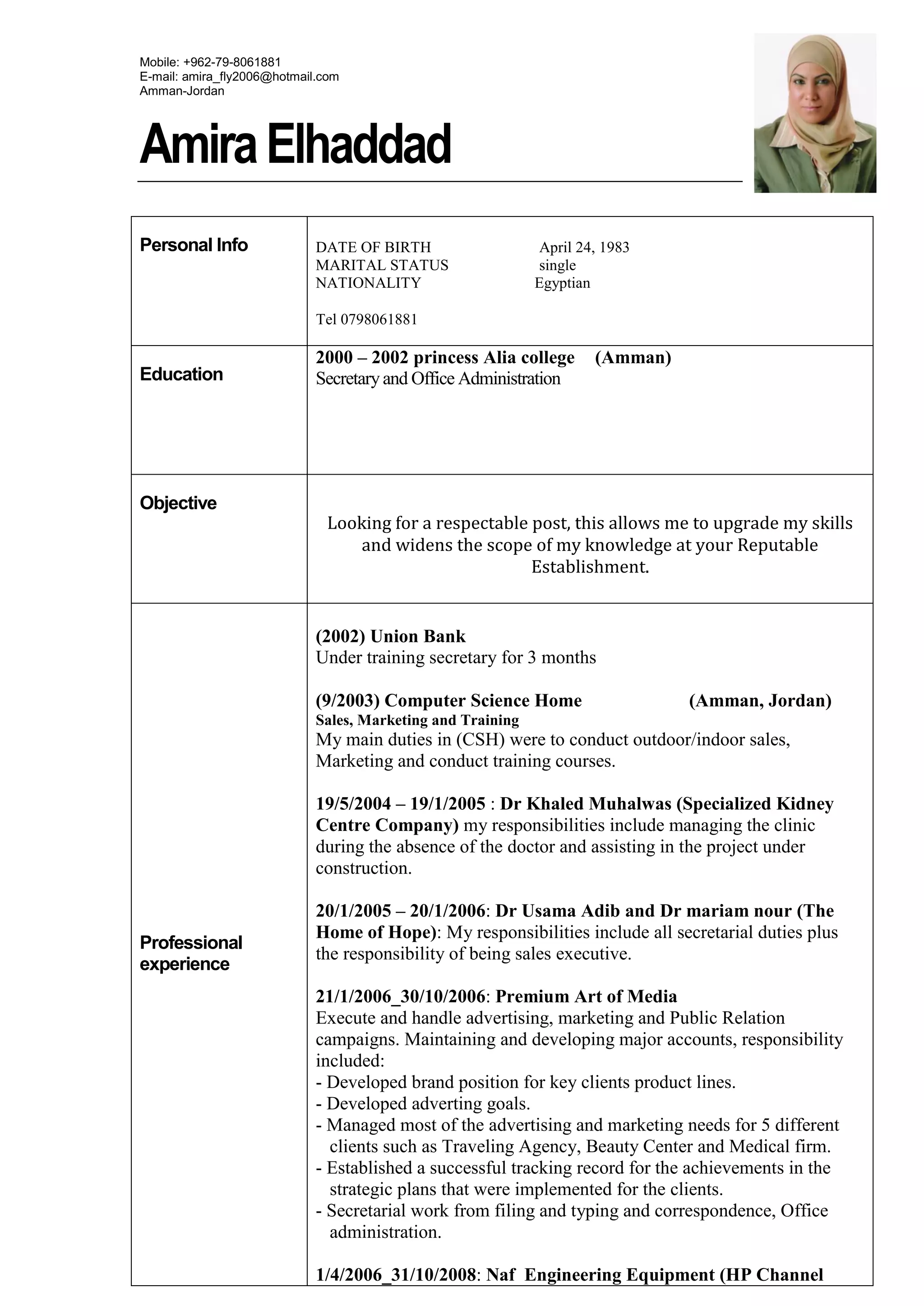 amira_el_haddad_CV | PDF