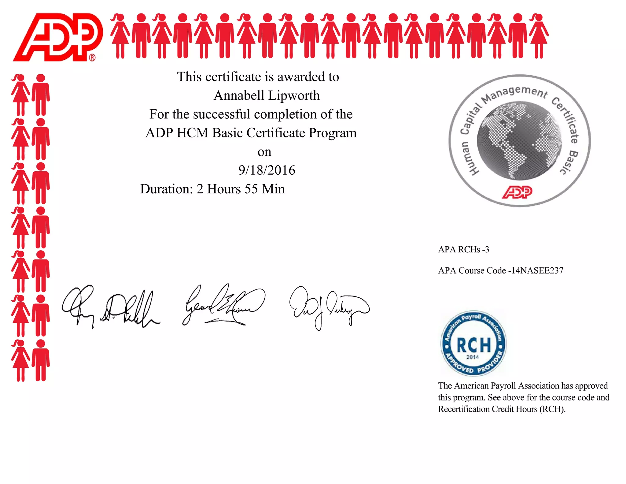HCM Certificate | PDF