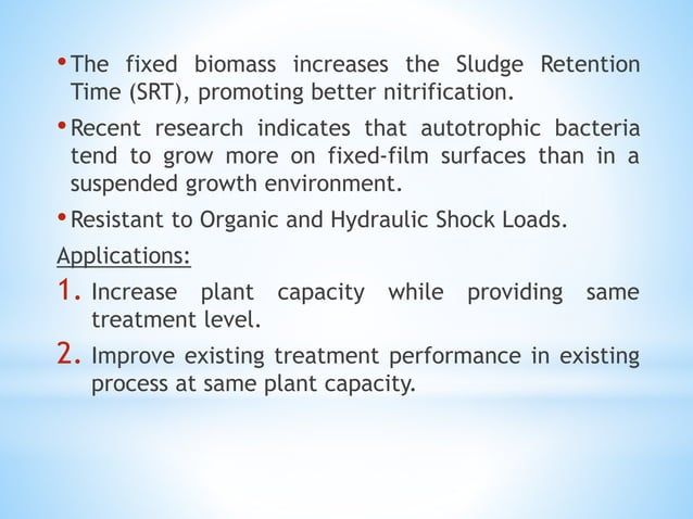 Integrated Fixed-Film Activated Sludge (IFFAS) | PPTX | Biotech and ...