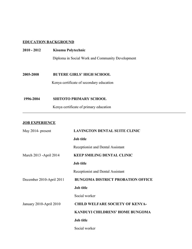 QUINTANNE ALIVIDZA RESUME | DOC