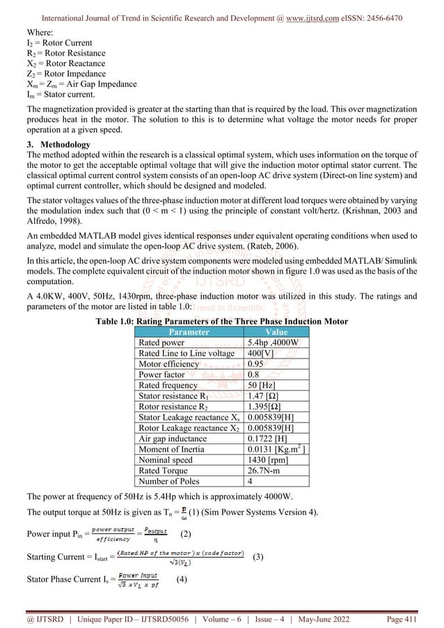 Energy Consumption Minimization of Squirrel Cage Induction Motor Using Classical Optimal ...