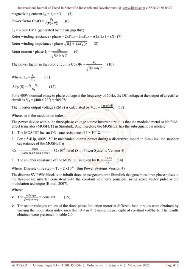 Energy Consumption Minimization of Squirrel Cage Induction Motor Using Classical Optimal ...