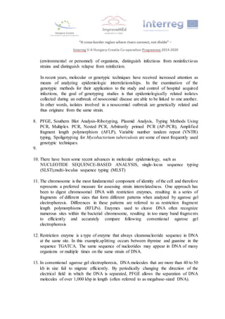 Genotyping methods of nosocomial infections pathogen | PDF