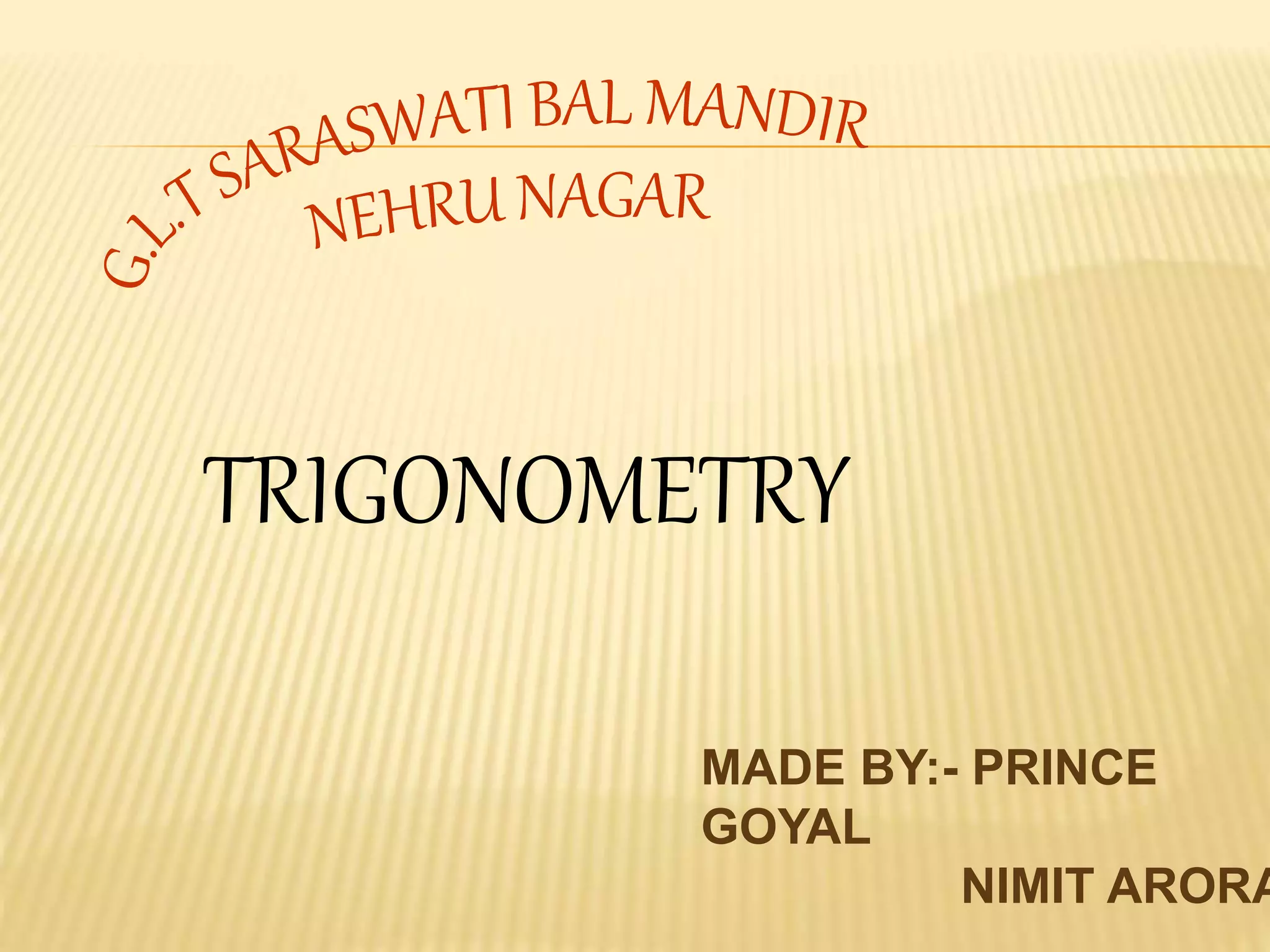Trigonometry | PPTX