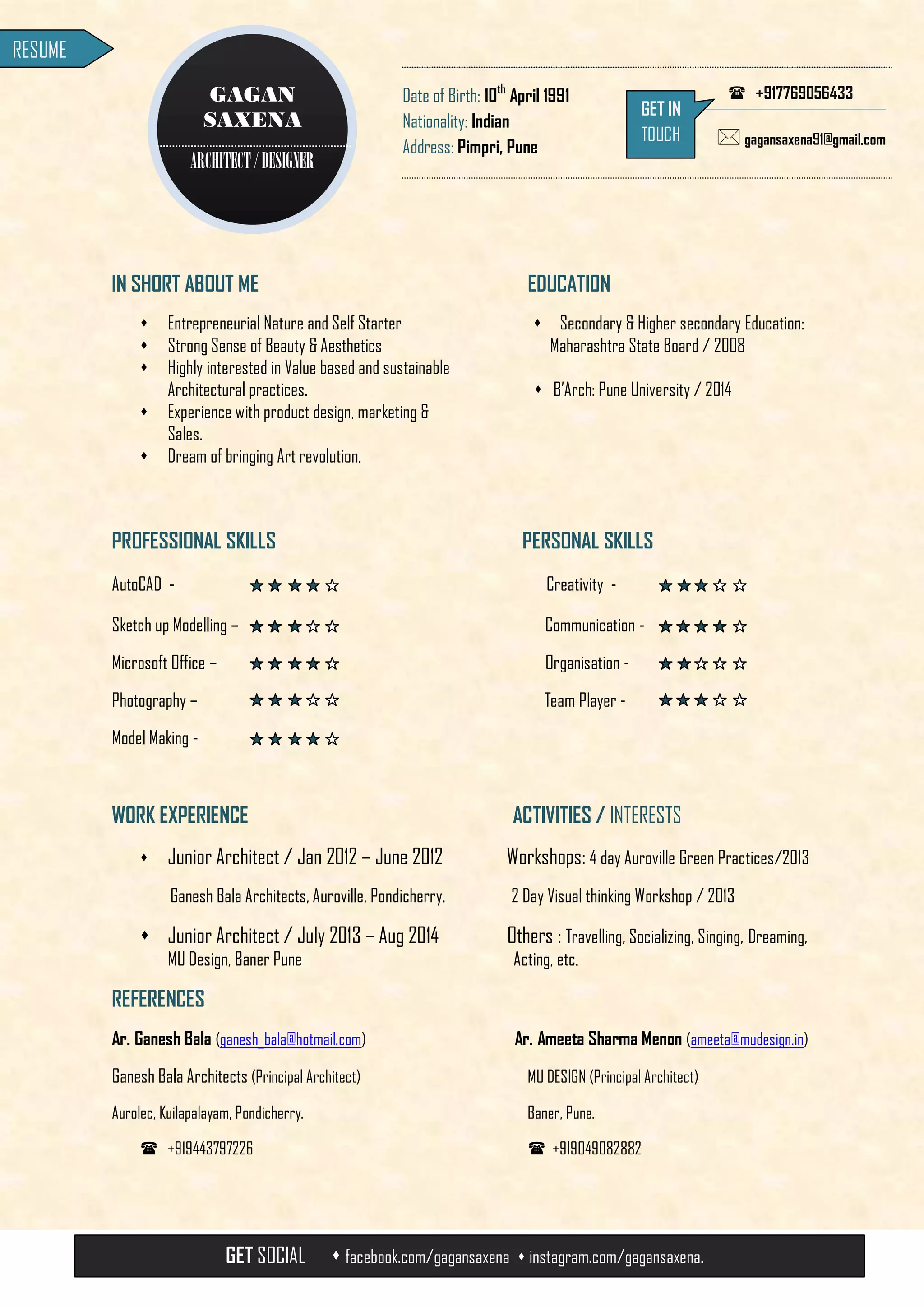 CV- GAGAN SAXENA | PDF