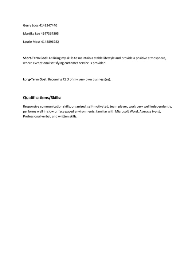 Ariel Carter resume.. | DOCX