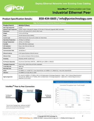 PCN InterMax IX1610-P Product Brochure rev 1-0 (1) | PDF