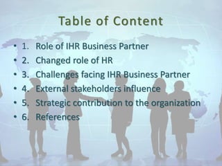 Developing as an HR Business Partner | PPTX
