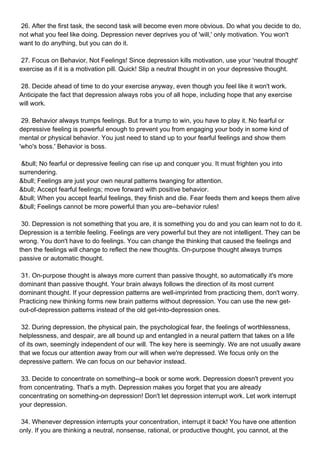 63 Tips on How to Overcome Depression | PDF